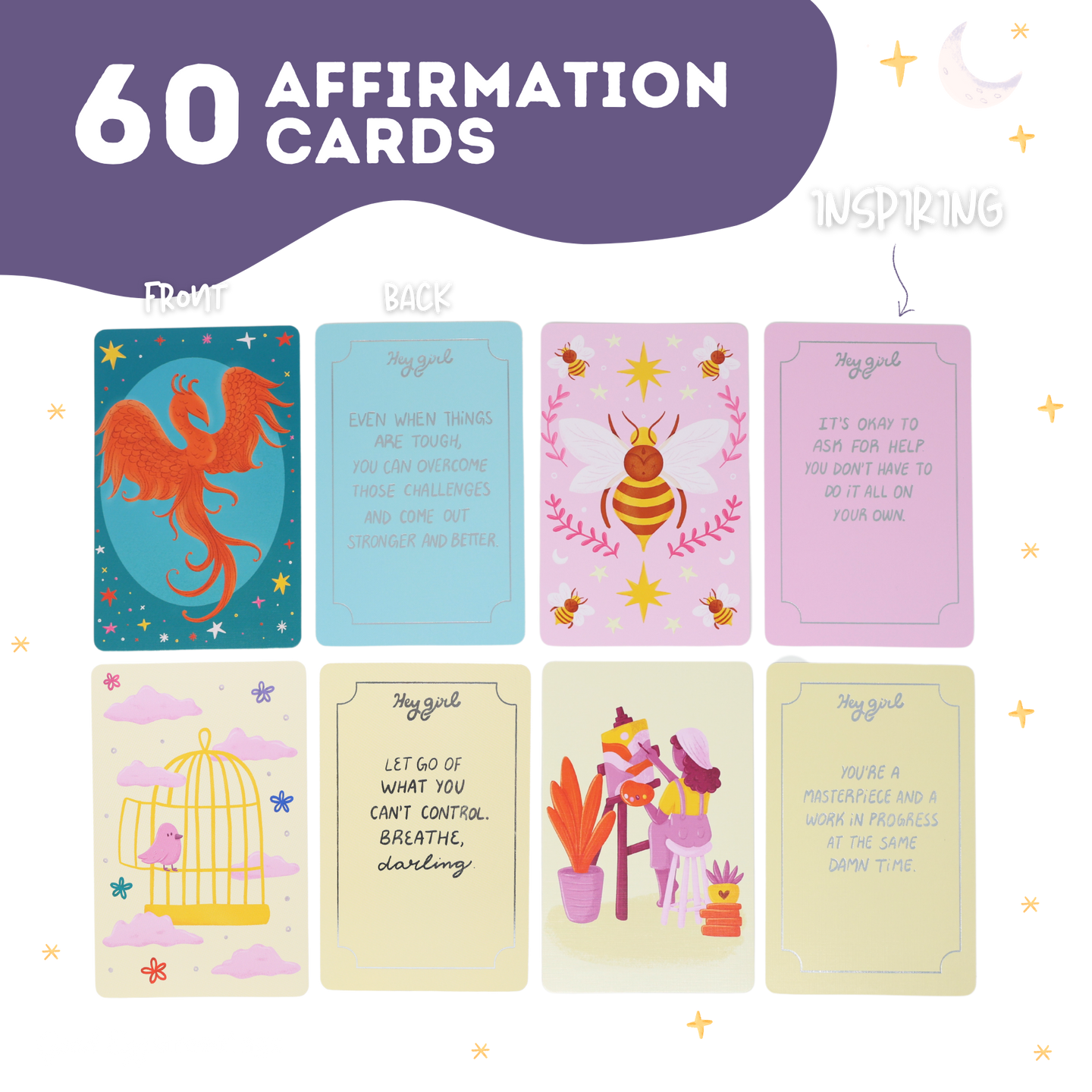 Sassy Affirmation Cards / Hey Girl Affirmation Cards - Sleazy Greetings