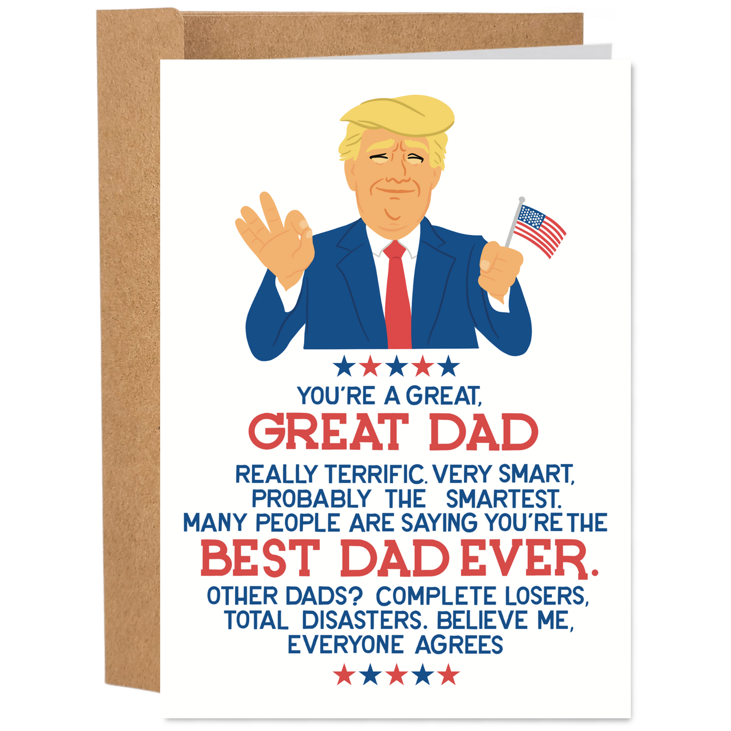 Funny Father's Day Card / Great Dad - Sleazy Greetings