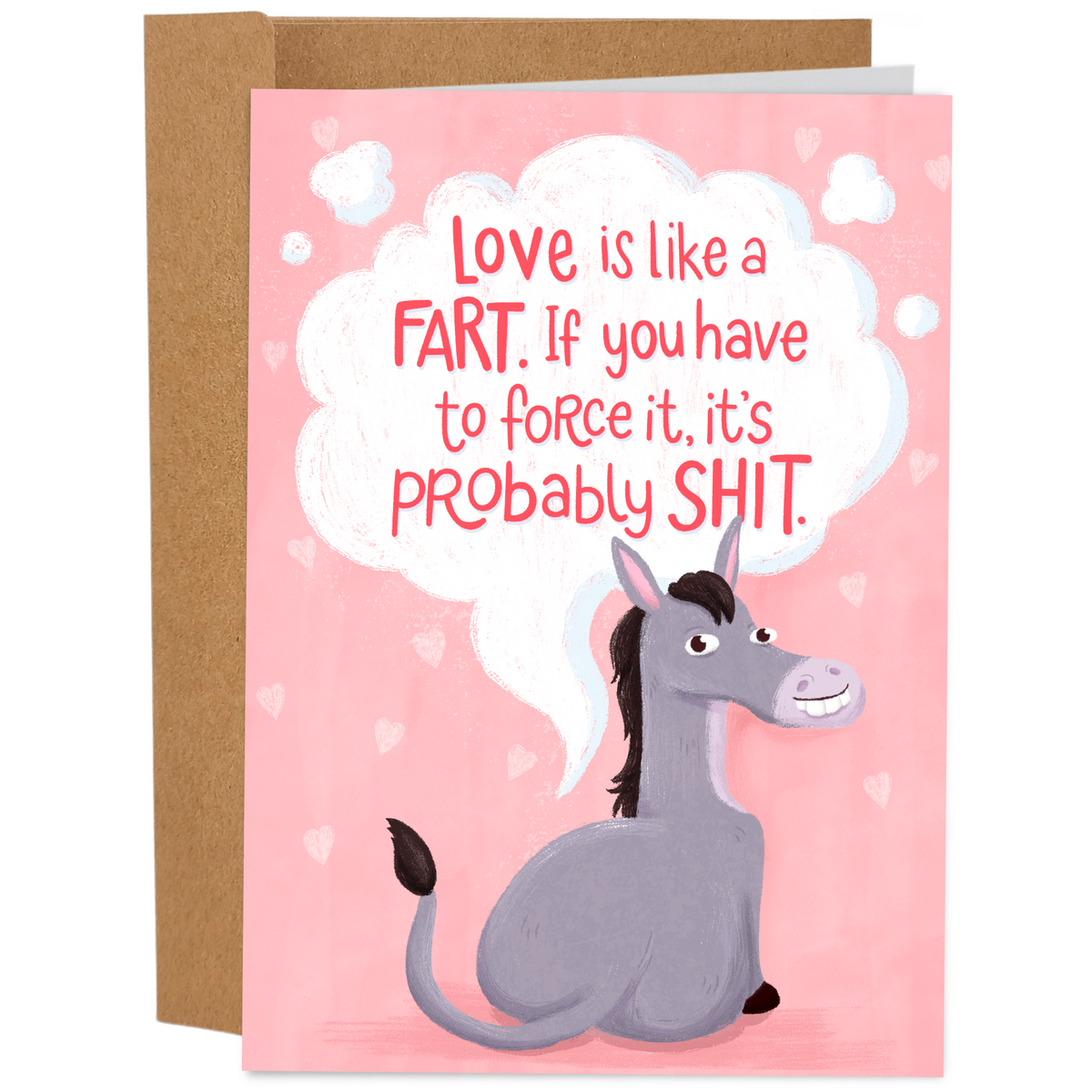 Funny Anniversary Card / Love Is Like A Fart - Sleazy Greetings