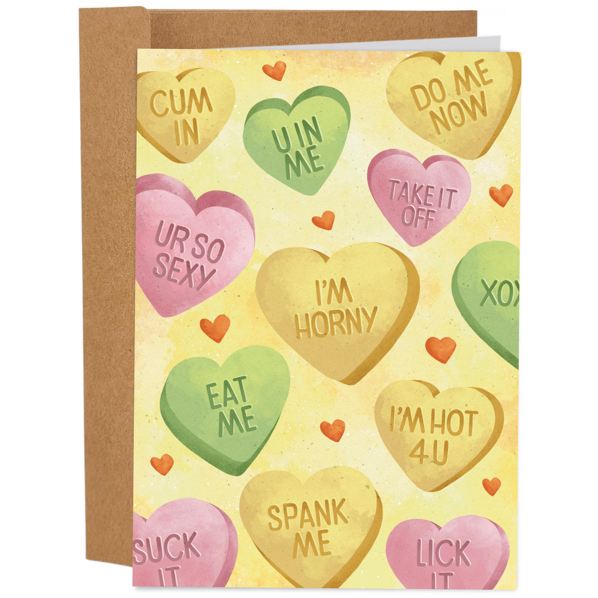 Naughty Valentine's Day Card / Naughty Sweetheart Candies - Sleazy Greetings
