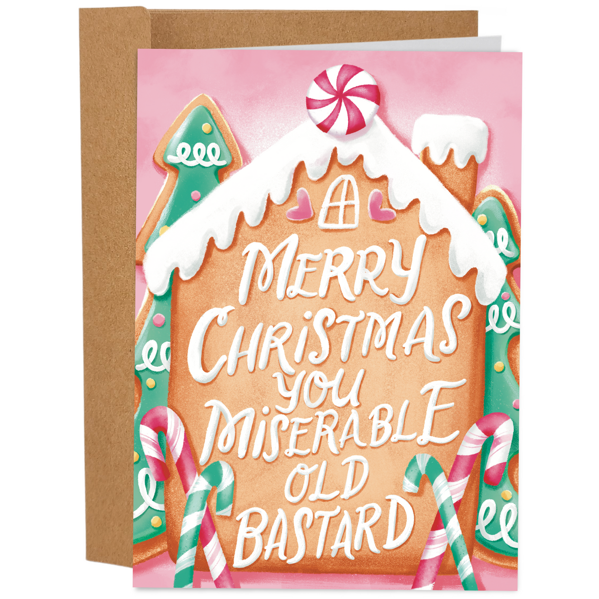 Funny Christmas Card / Miserable Old Bastard - Sleazy Greetings