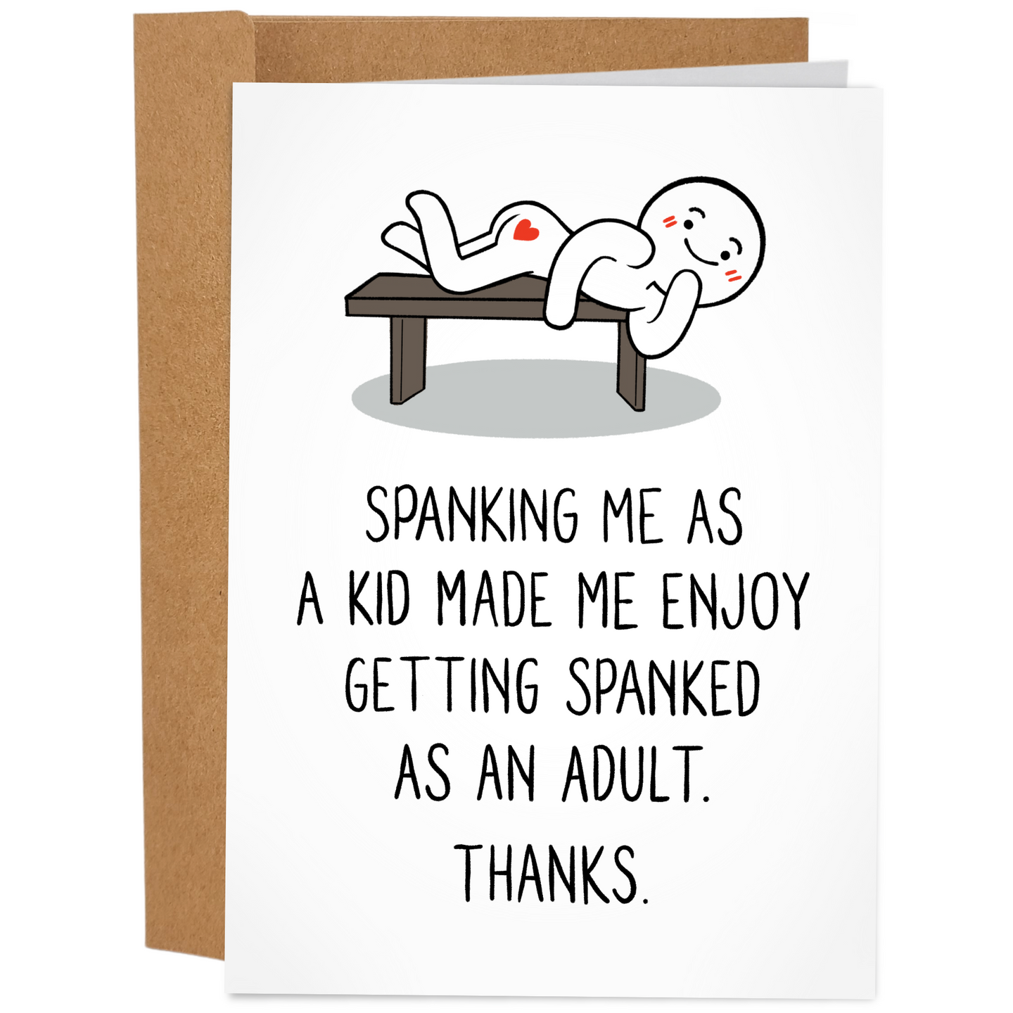 Funny Mother's Day Card / Spanking Me As A Kid - Sleazy Greetings