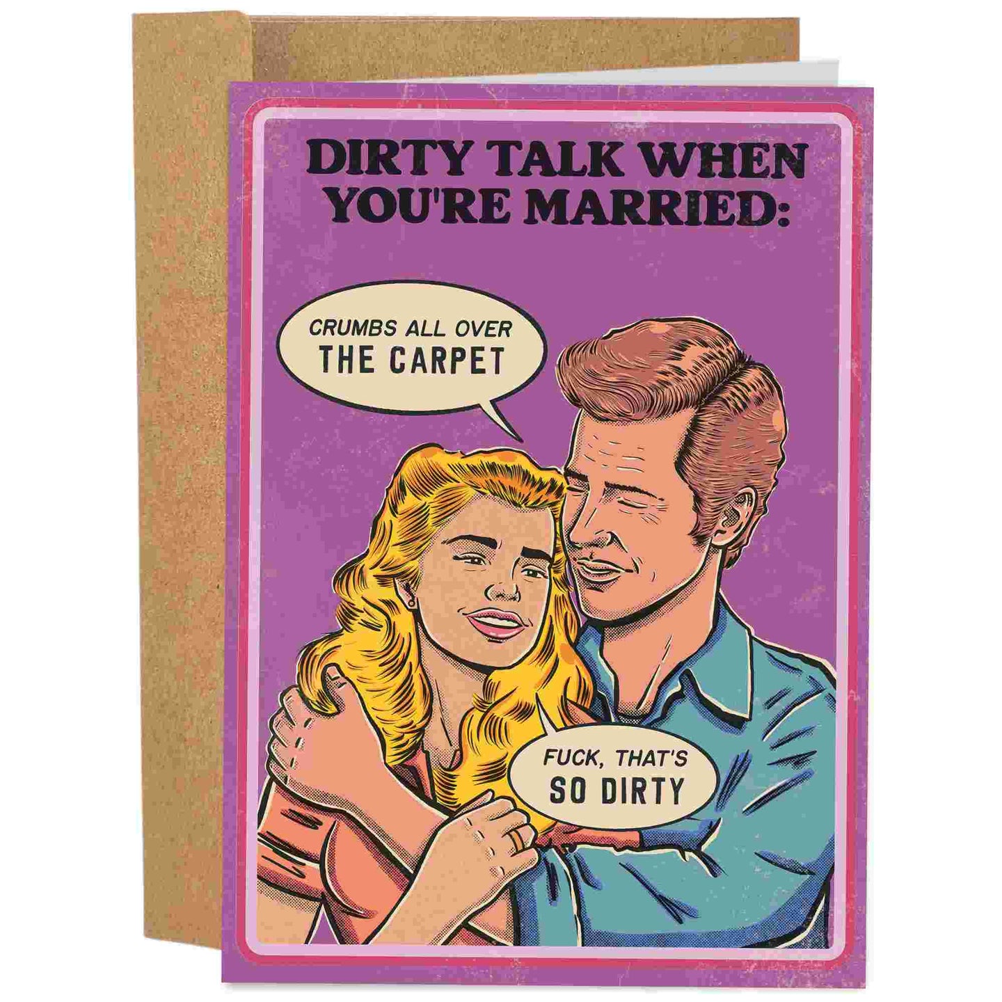 Funny Valentine's Day Card / Vintage Talk Dirty When You're Married ...