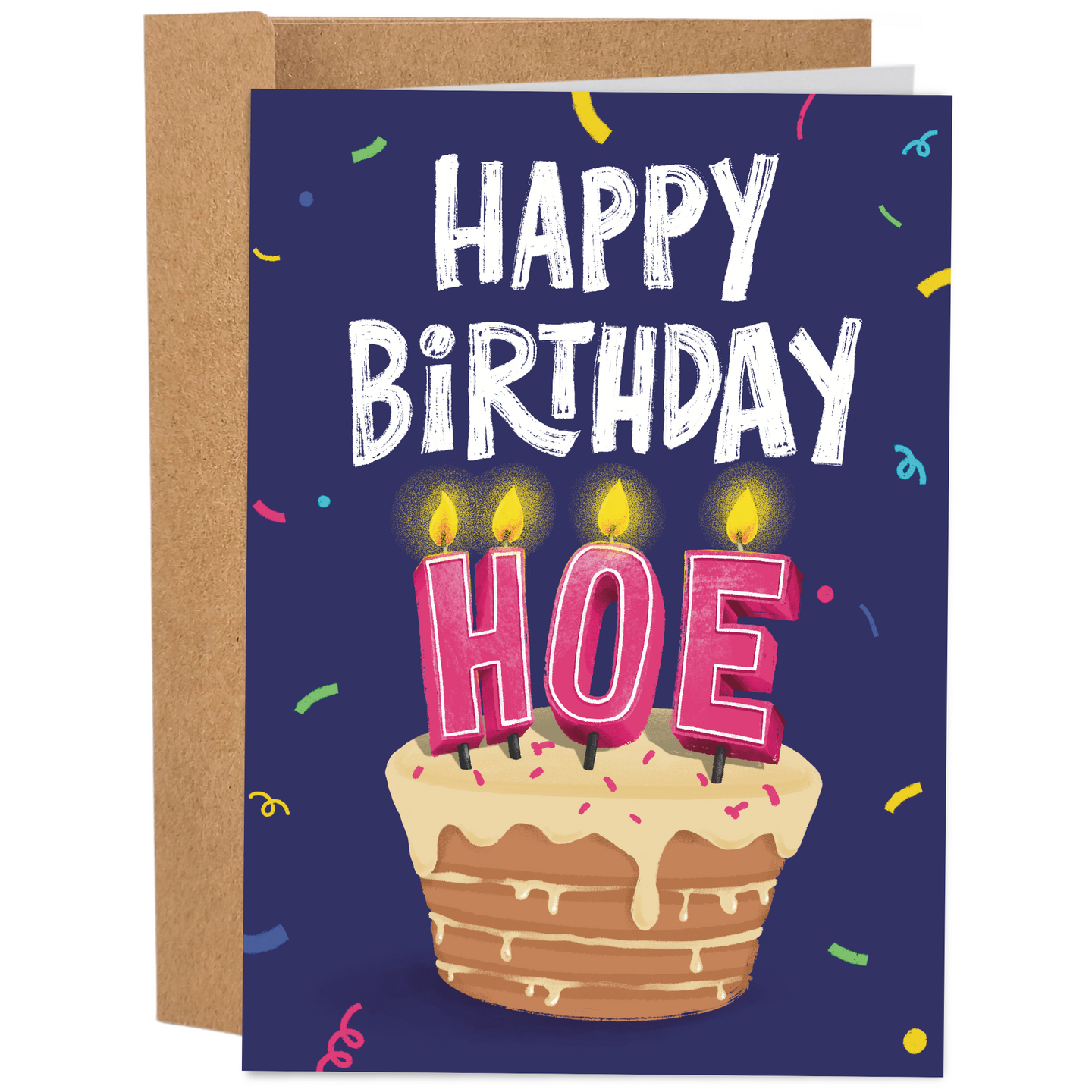 Funny Birthday Card / Happy Birthday Hoe - Sleazy Greetings