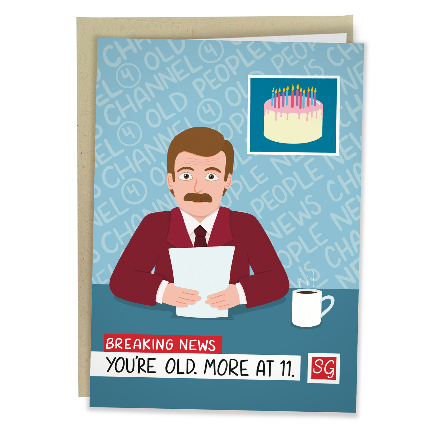 Funny Middle Finger Birthday Card / Happy Birthday - Sleazy Greetings
