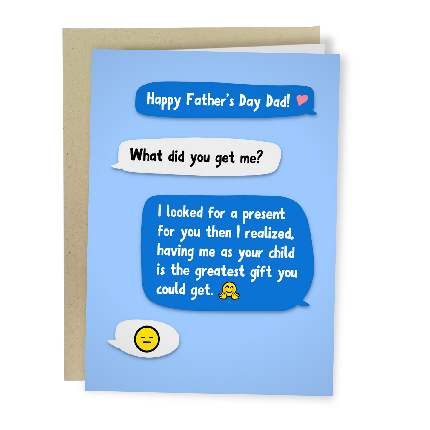 Funny Father's Day Card / I Am The Greatest Gift Card - Sleazy Greetings