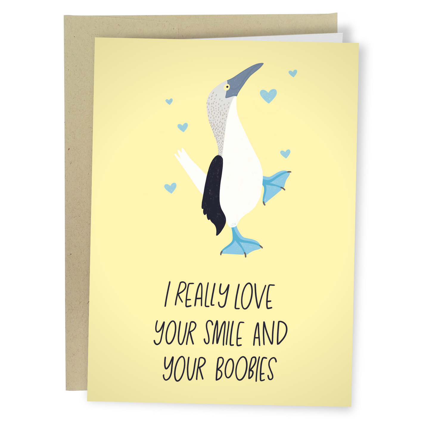 Funny Thinking Of You Card / I Love Your Smile And Boobies - Sleazy ...